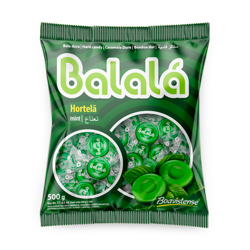 BALA BALALA HORT 500GR BOAVISTENSE *CP03 - Ferros Doces