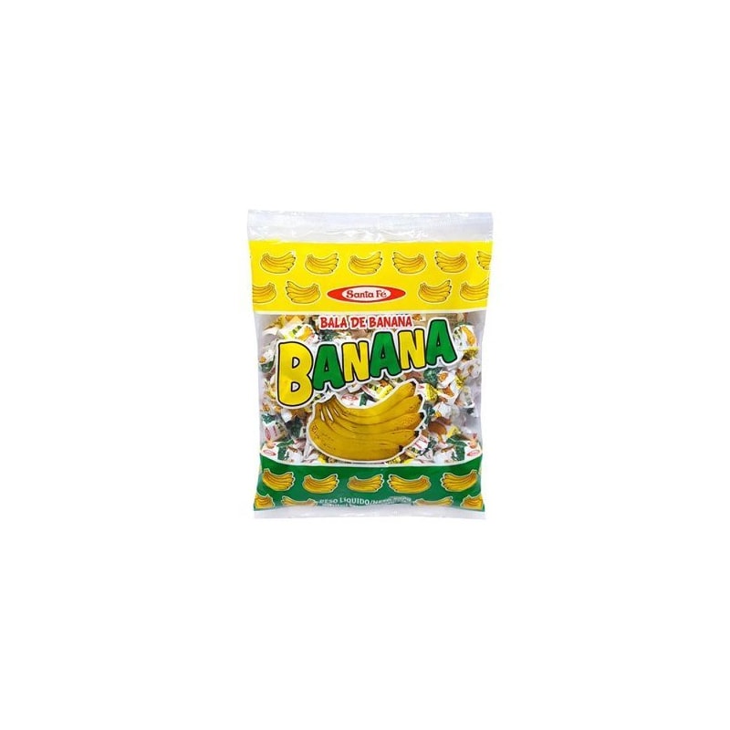 BALA DE BANANA 500GR - SANTA FE *CP01 - Ferros Doces