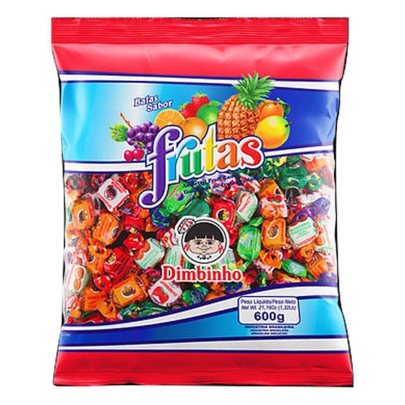 BALA DIMBINHO 600GR DURA FRUTAS SORT *CP03 - Ferros Doces