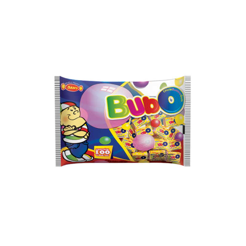 CHICLE BUBO 3 SABORES C/100 - Ferros Doces