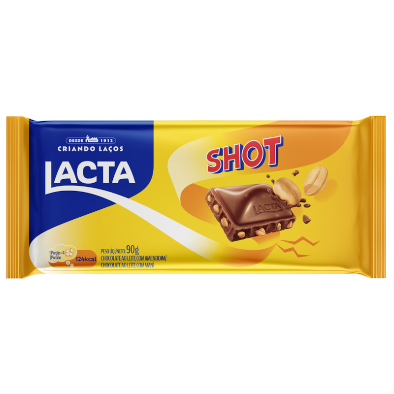 CHOCOLATE LACTA 80GR SHOT *CP02 - Ferros Doces