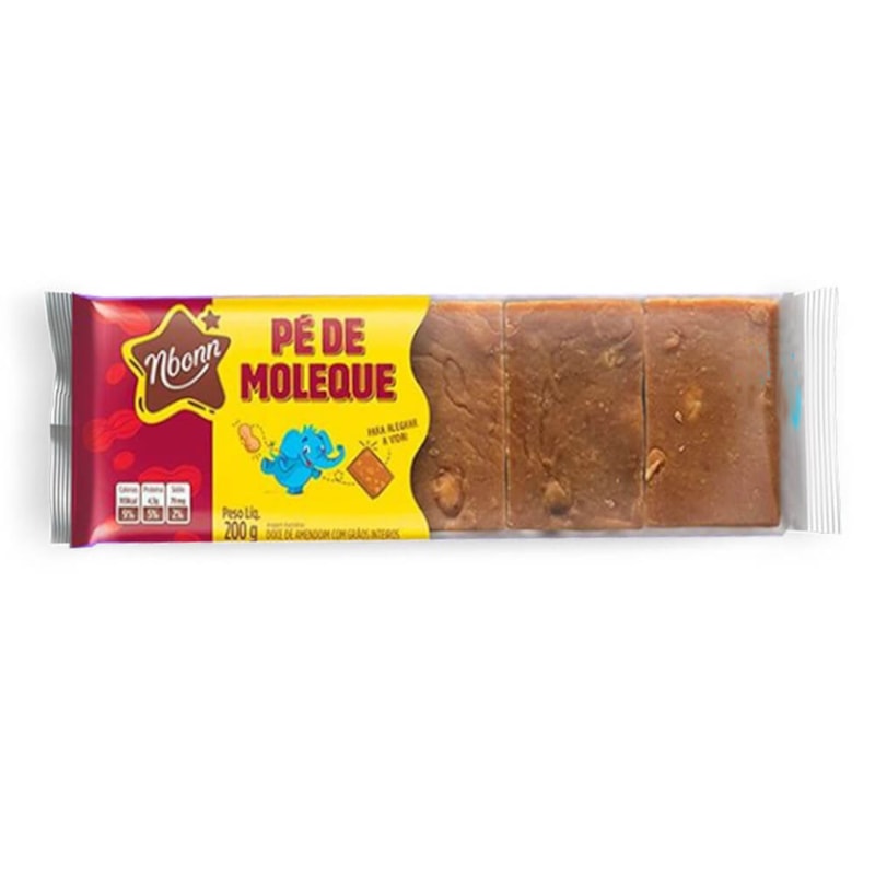 DOCE NBONN PE DE MOLEQUE 200GR*GIBI C/CAROCO *CP02 - Ferros Doces