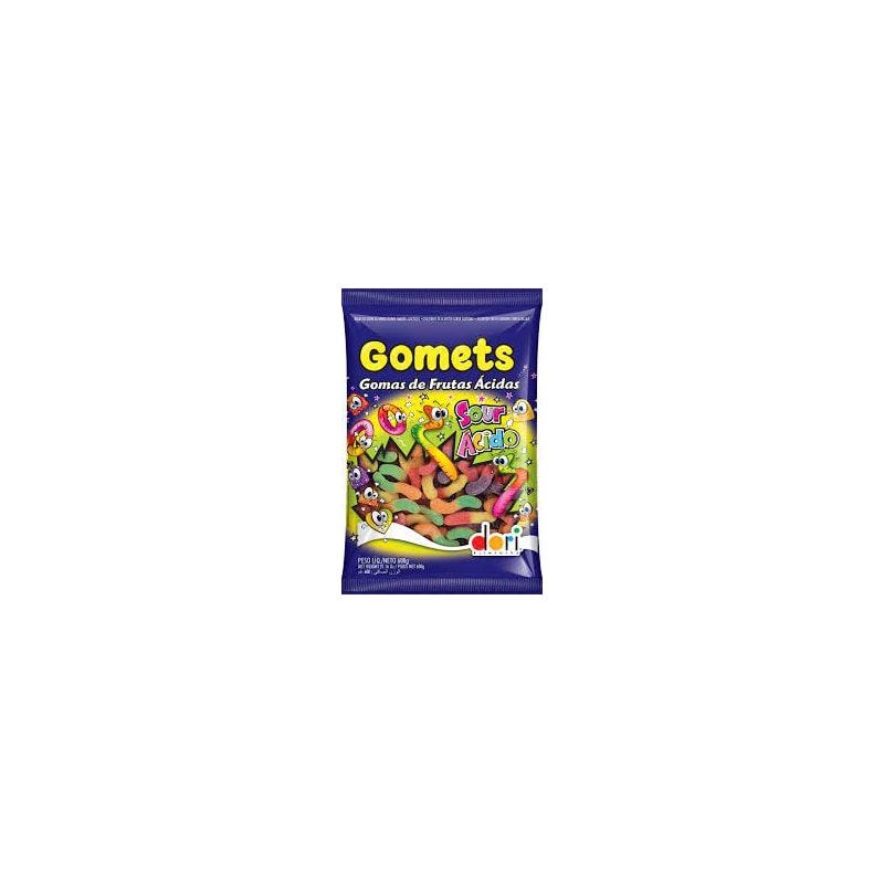 GOMETS MINHOCAS ACIDA 600GR DORI *CP01 - Ferros Doces