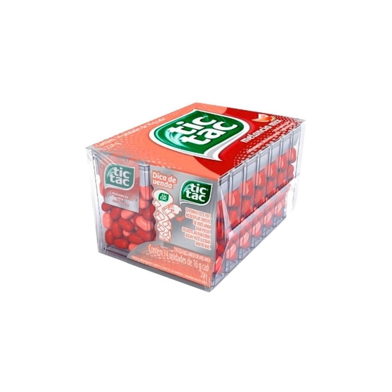 PASTILHA TIC TAC C/14 MELANCIA *CP02 - Ferros Doces